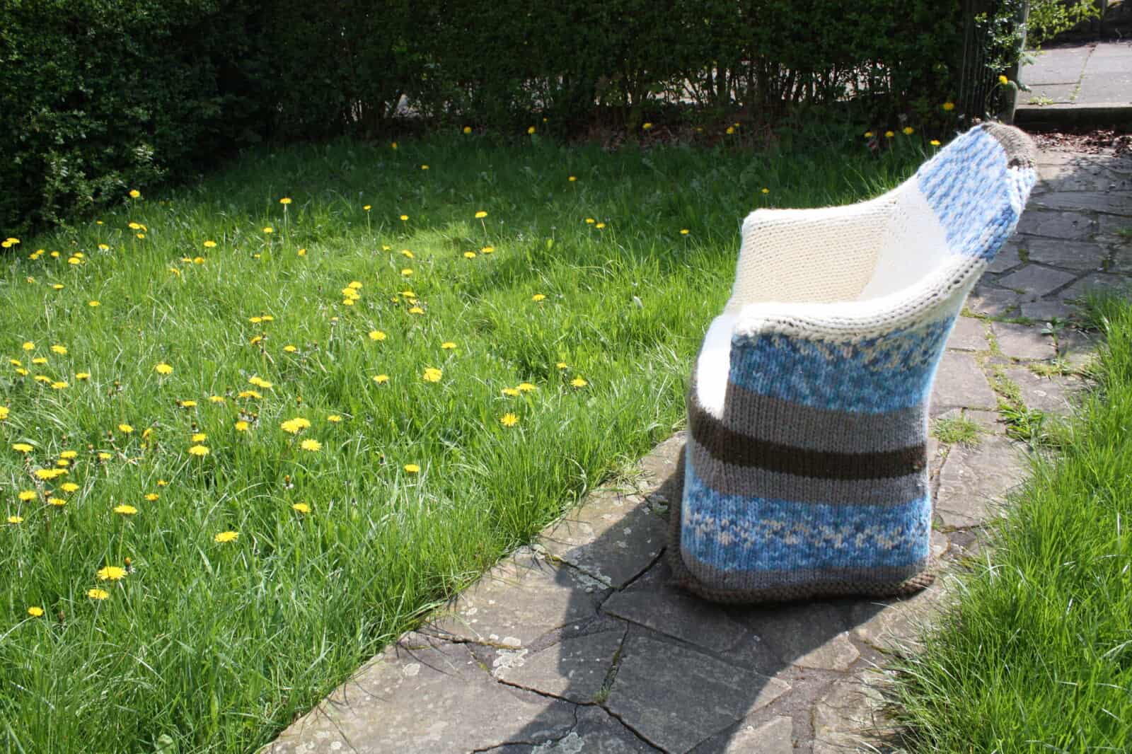 The Knitted Chair Project - Plastic Garden Chairs will never be the ...